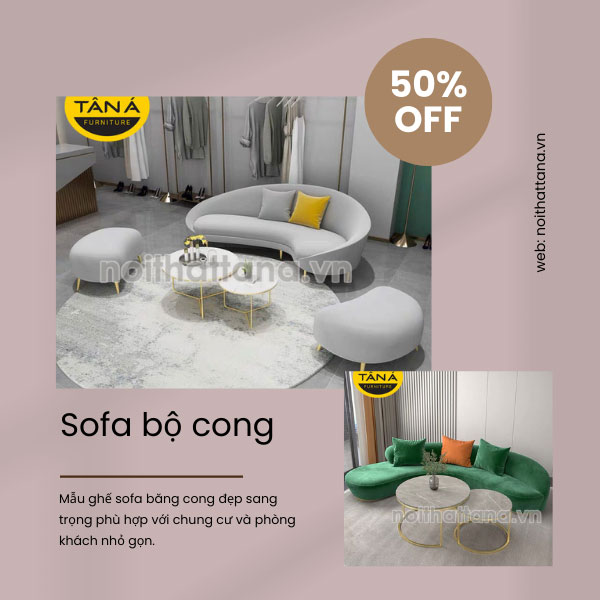 Có nên mua ghế sofa băng cong không?- Mua ở đâu uy tín